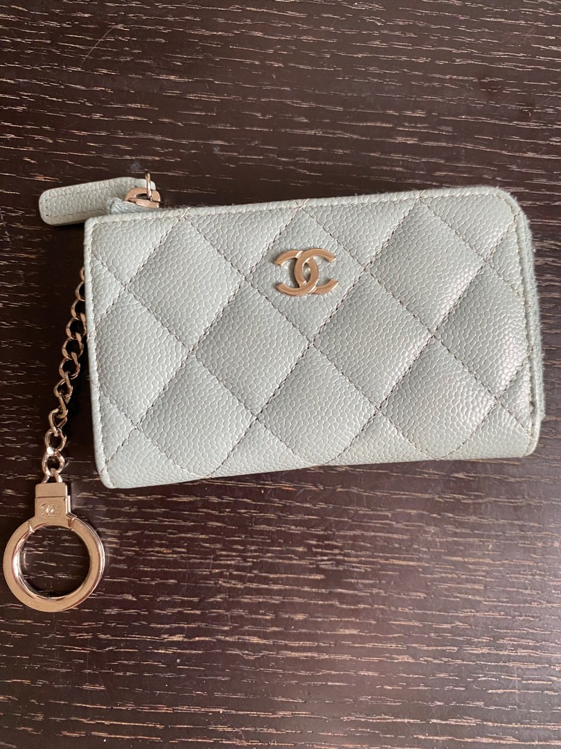 Chanel Key Pouch Blue, Women's Fashion, Bags & Wallets, Purses ...