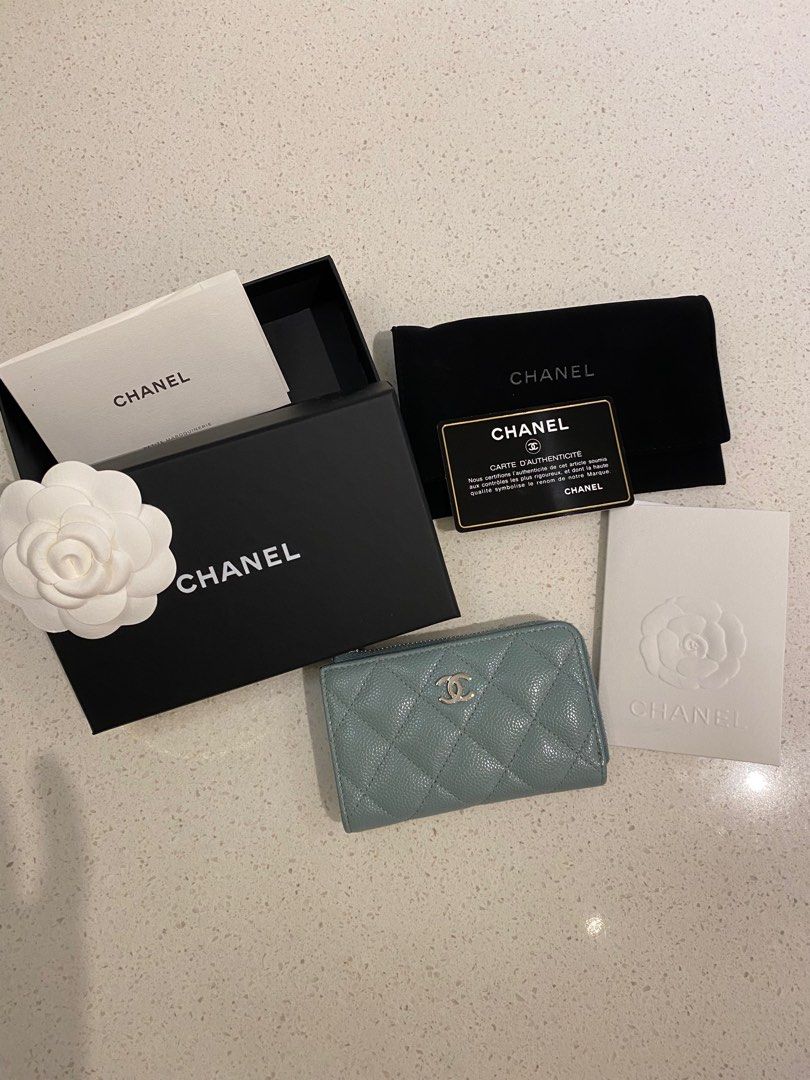 Chanel Key Pouch Blue, Women's Fashion, Bags & Wallets, Purses ...