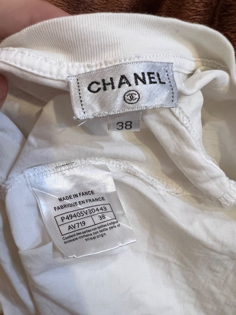 CHANEL WHITE SHIRT on Carousell