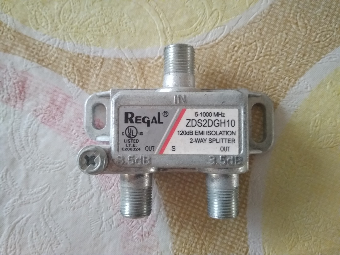 Coaxial RF 2-way Splitter $4, Coax Cables 2 meter BNIP $4, Coaxial RF ...