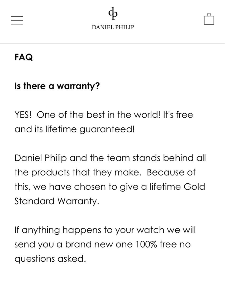 Daniel Philip quartz, Men's Fashion, Watches & Accessories, Watches on ...