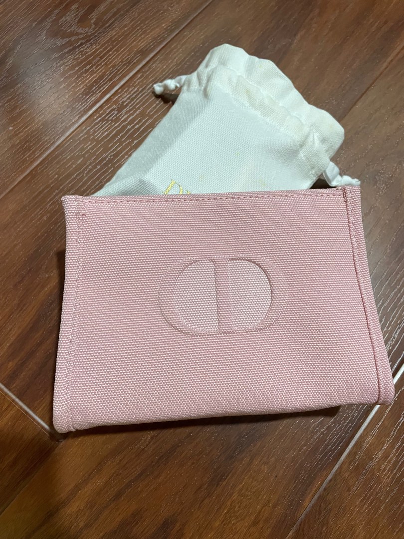 Dior Blush Pink Pouch Makeup Bag, Women's Fashion, Bags & Wallets ...