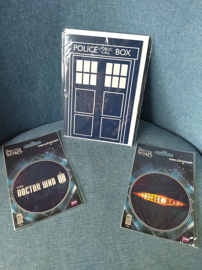 Doctor Who greeting card and 2 stickers, Hobbies & Toys, Memorabilia ...
