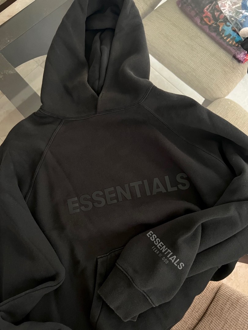 Fear of God (fog) ESSENTIALS hoodie on Carousell