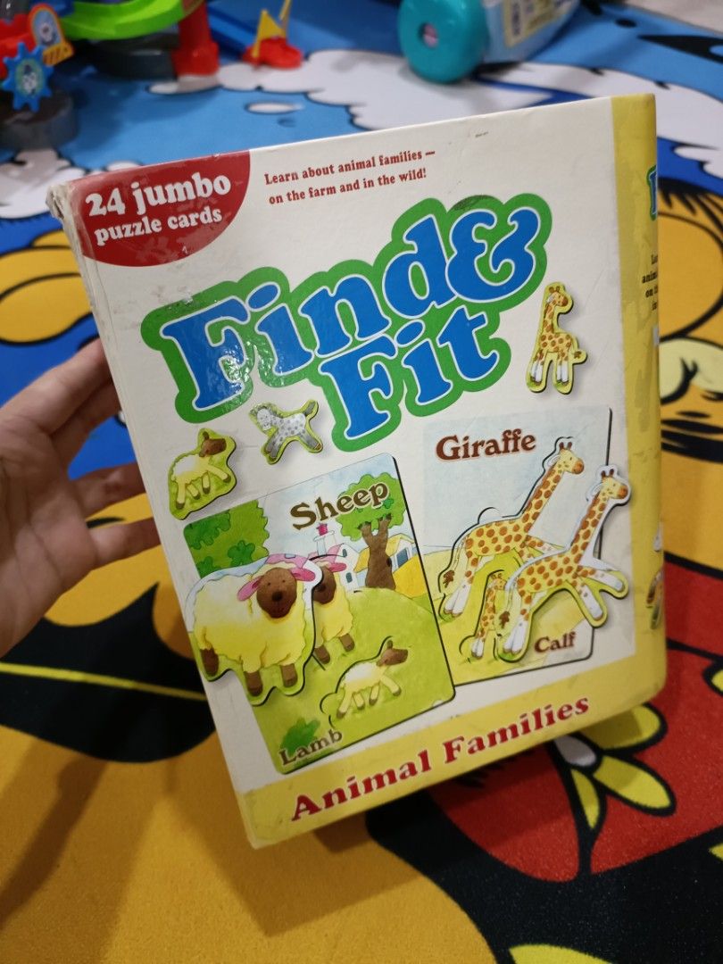 Find & Fit Animal Families Puzzle, Hobbies & Toys, Toys & Games on ...