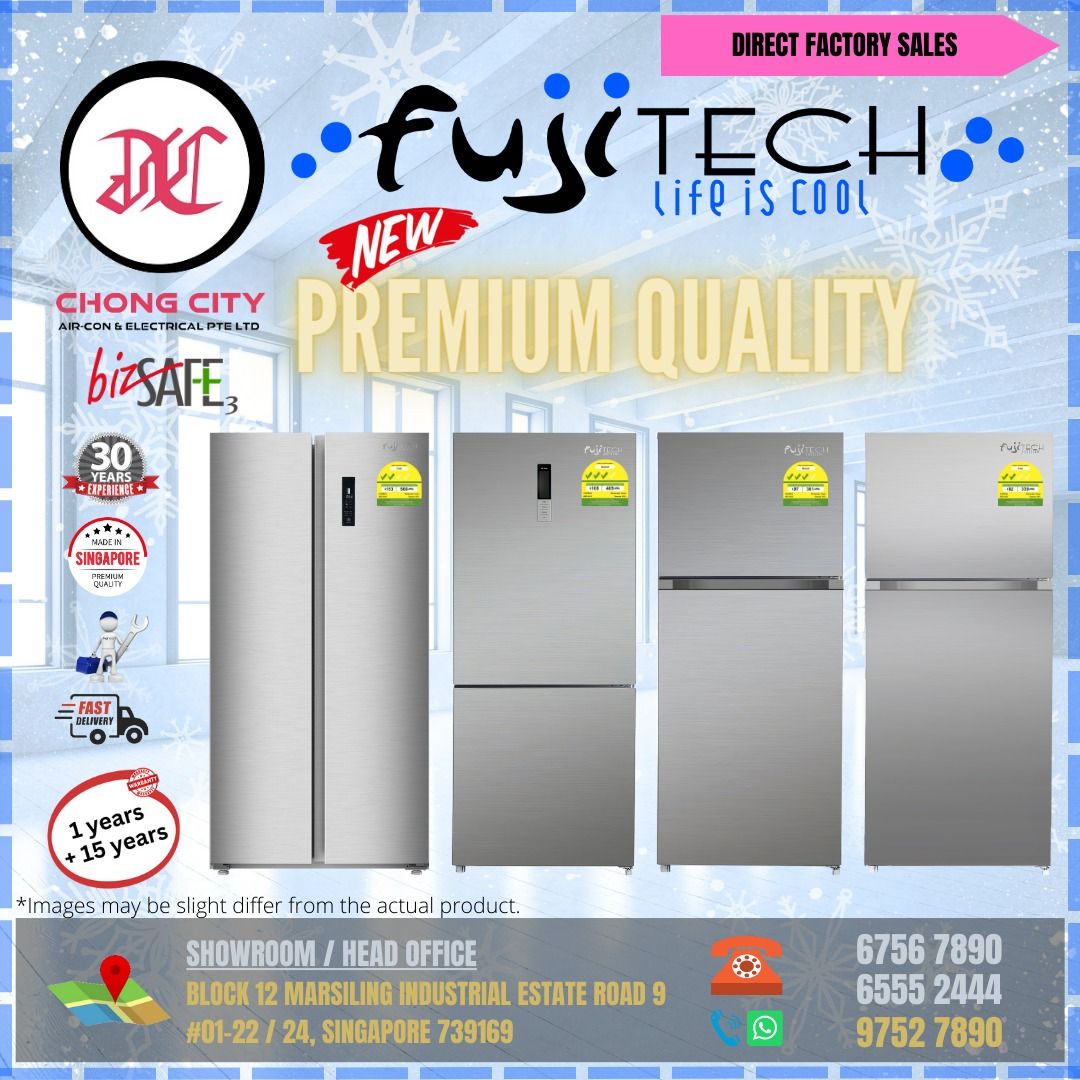 FUJITECH Home Fridge Series [NEW] [348L - 622L], TV & Home Appliances, Kitchen Appliances ...
