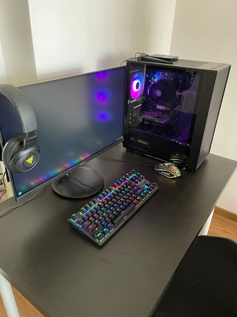 Full PC Setup Custom, Computers & Tech, Desktops on Carousell