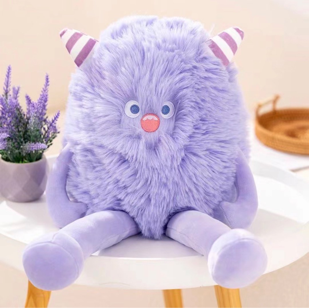 Furry Purple Monster Plush Toy, Hobbies & Toys, Toys & Games on Carousell