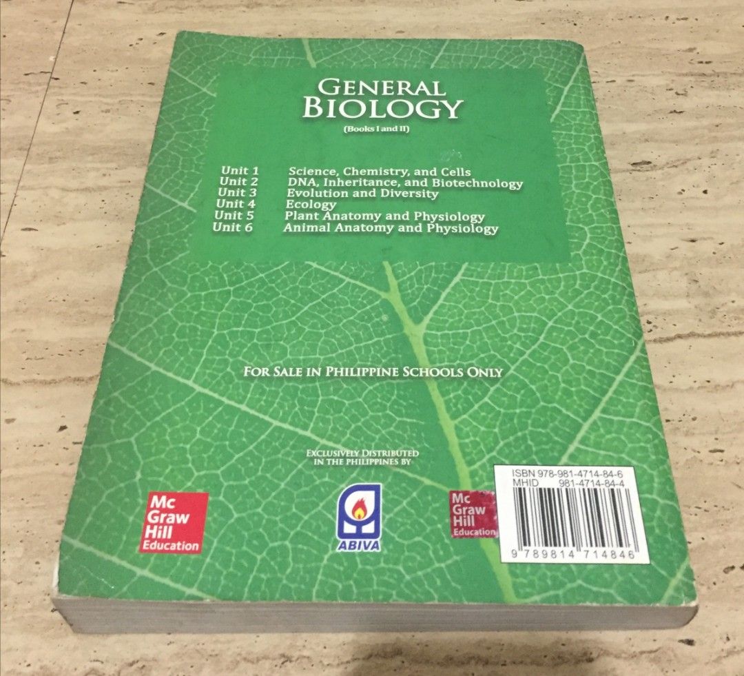 GENERAL BIOLOGY BOOKS I & II for SHS, Hobbies & Toys, Books & Magazines ...