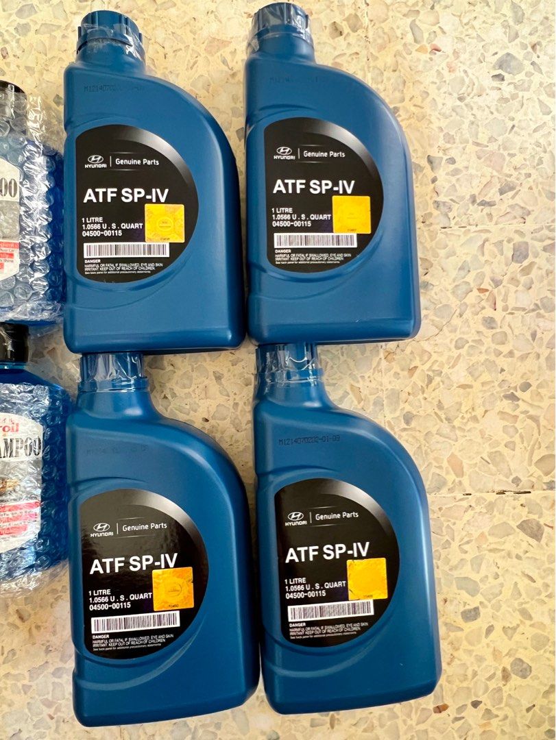Genuine Korea Hyundai ATF SP-IV 1L AUTO TRANSMISSION FLUID GEAR OIL ...