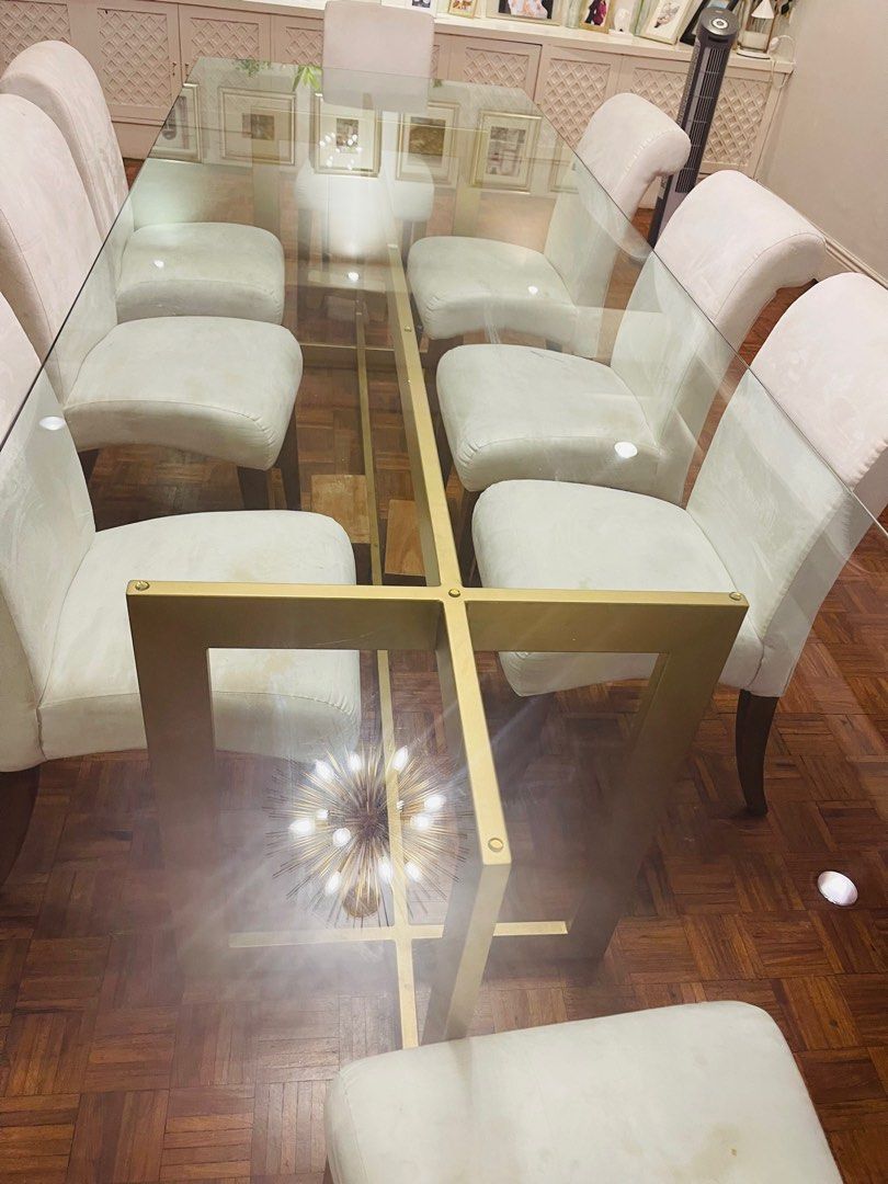 Geometric design long table, Furniture & Home Living, Furniture, Tables ...