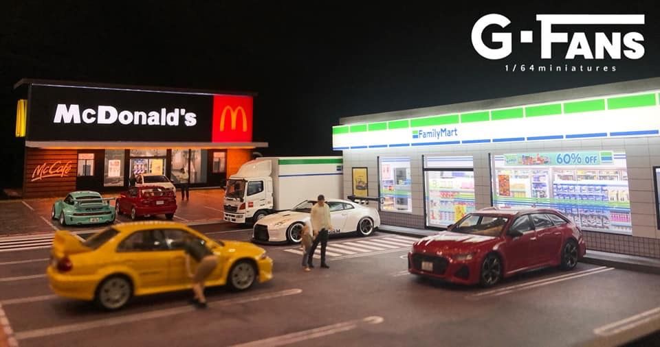 G-Fans Illuminated 1/64 Diorama Model (Various Country Design Edition ...