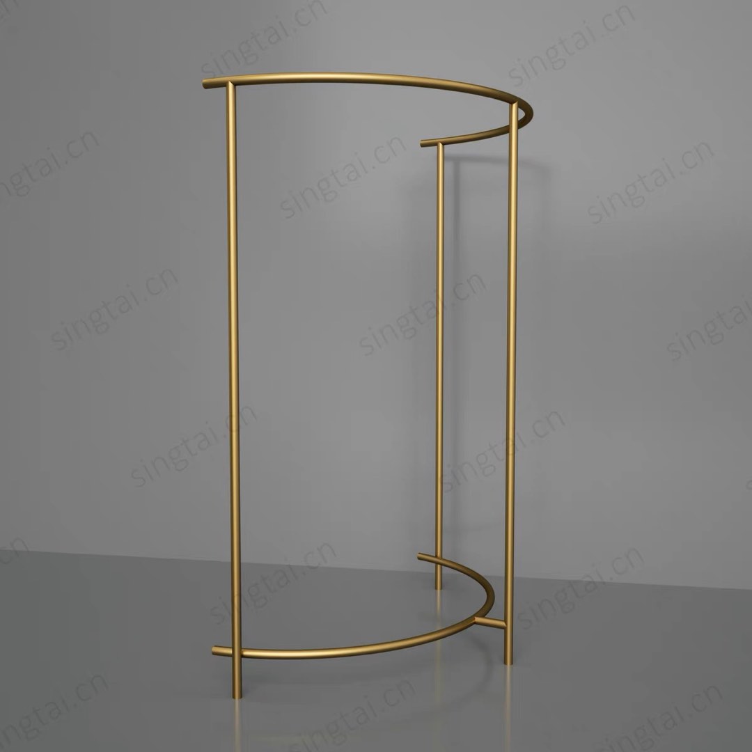 Gold Curved Clothes Rack, Furniture & Home Living, Furniture, Other ...