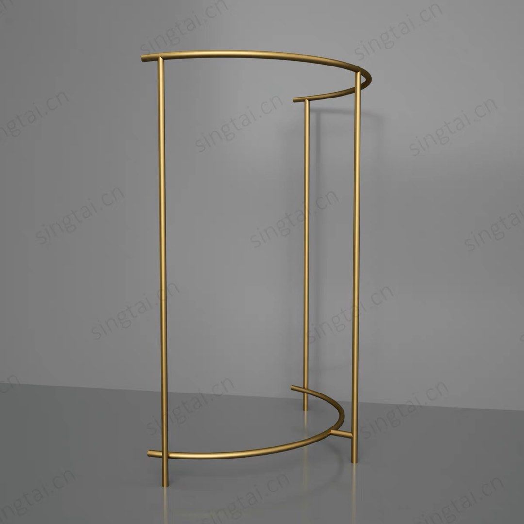 Gold Curved Clothes Rack, Furniture & Home Living, Furniture, Other ...