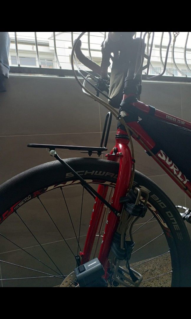 Gravel bike front rack and Muji basket, Sports Equipment, Bicycles ...