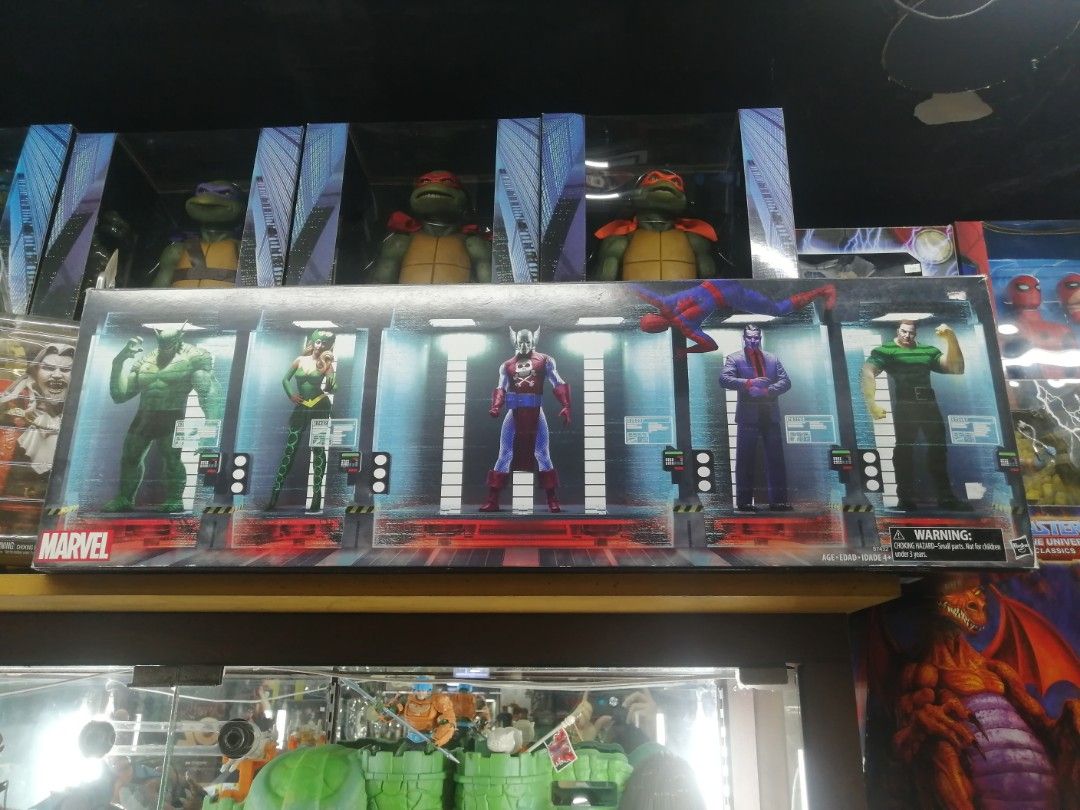 Hasbro Marvel Legends Sdcc 2016 Spider Man Raft Boxset on Carousell