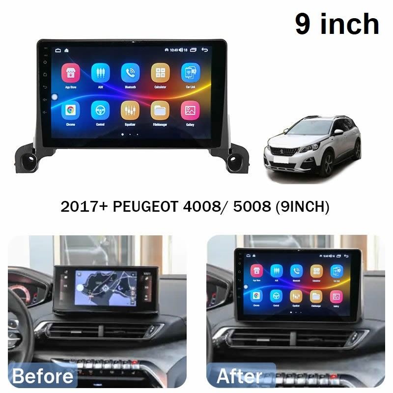 HIGH END LATEST PEUGEOT 3008 4008 5008 12. 3 INCH 9INCH 8 CORE ANDROID ...