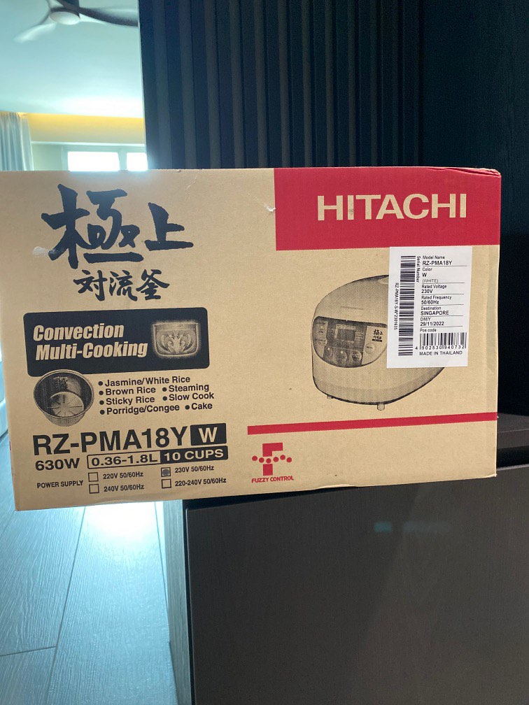 Hitachi Rice cooker 1.8L, TV & Home Appliances, Kitchen Appliances ...