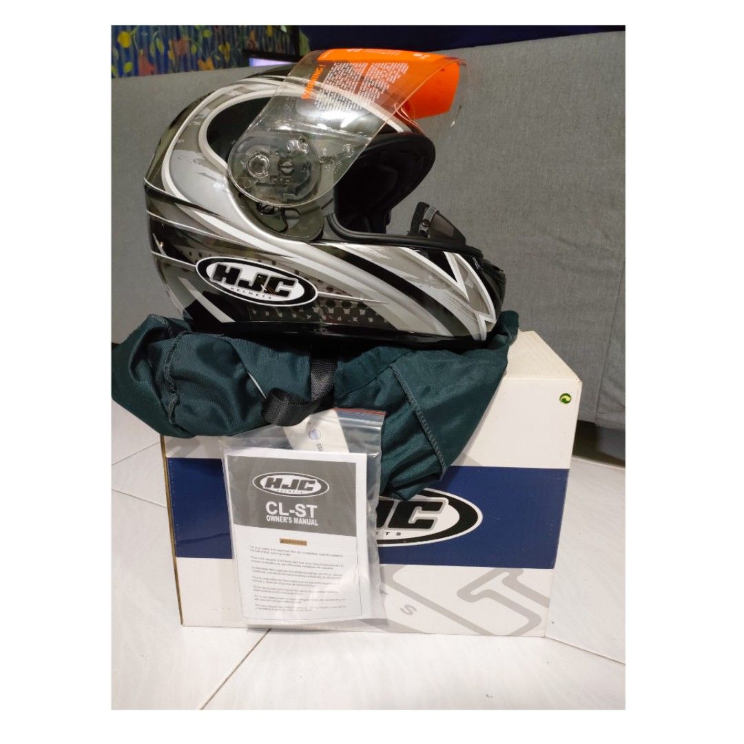 HJC CL ST Full Face Helmet Dark Design, Motorcycles, Motorcycle ...