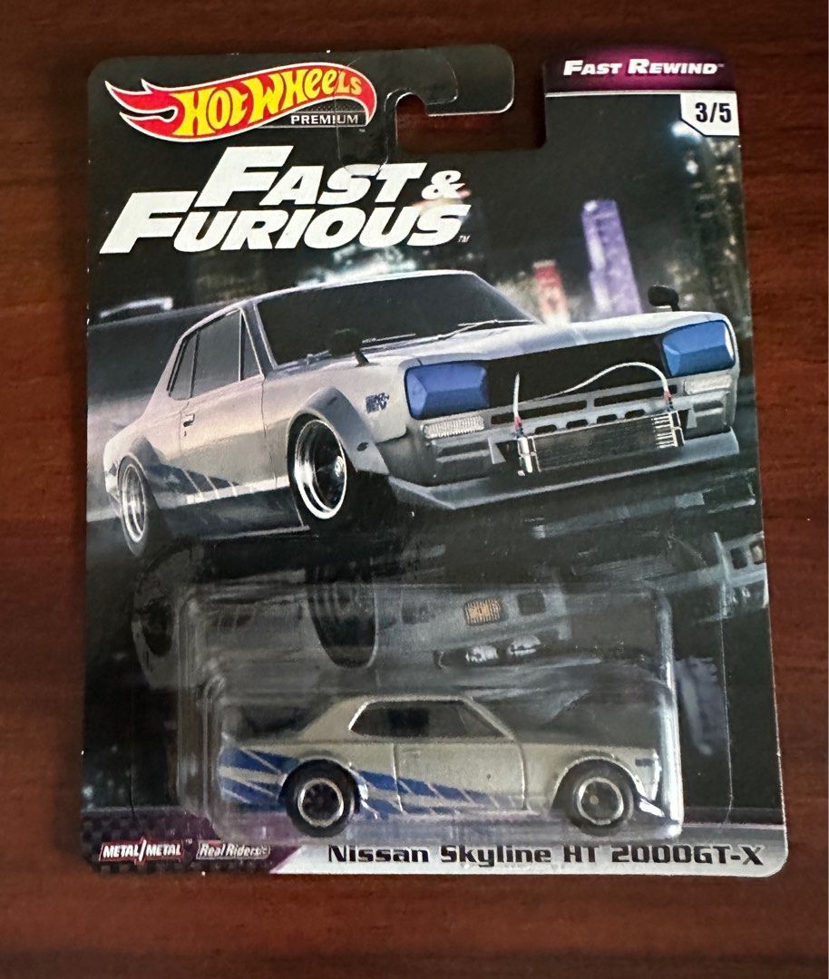 Hot Wheels Fast & Furious Premium Nissan Skyline HT 2000GT-X Hotwheels ...