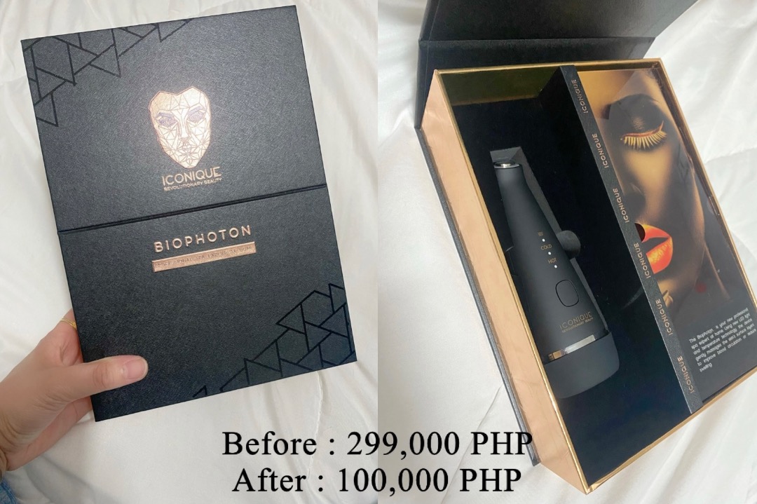 Iconique Skin Biophoton LED Light Therapy RF Device on Carousell
