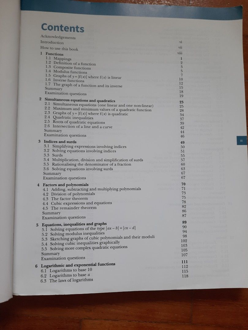 Igcse Additional Mathematics Textbook Hobbies And Toys Books