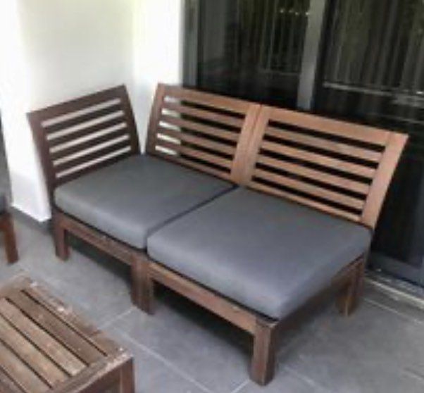 IKEA Applaro outdoor modular bench, Furniture & Home Living, Outdoor ...