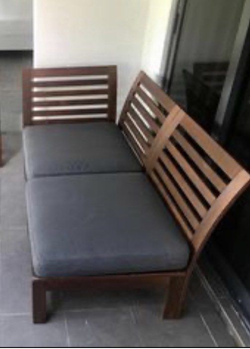 IKEA Applaro outdoor modular bench, Furniture & Home Living, Outdoor ...