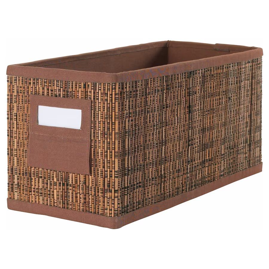 Free IKEA MOTORP palm leaf storage box organizer, Furniture & Home ...