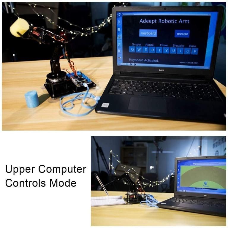 [instock] Adeept 5-DOF Robot Arm 5Axis Robotic Arm Kit Compatible With ...