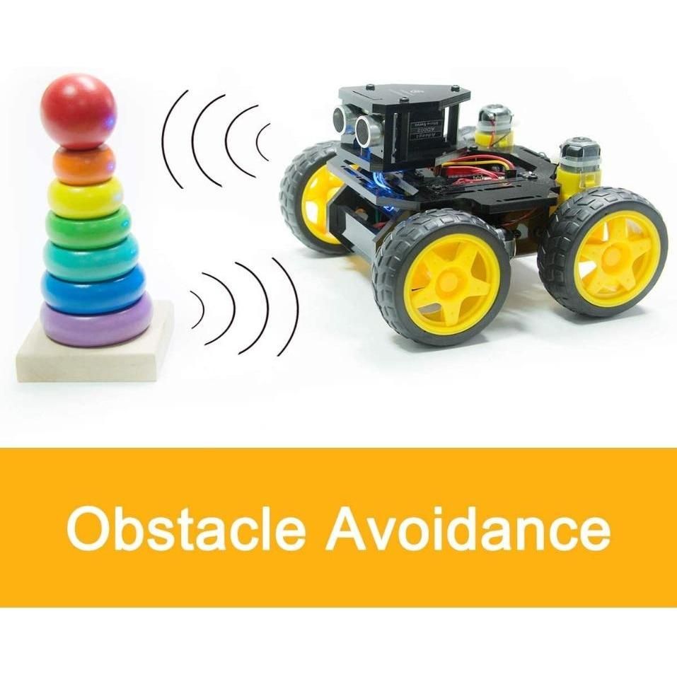 [instock] Adeept Awr A 4wd Smart Wifi Robot Car Kit Compatible With Arduino Uno R3 Line