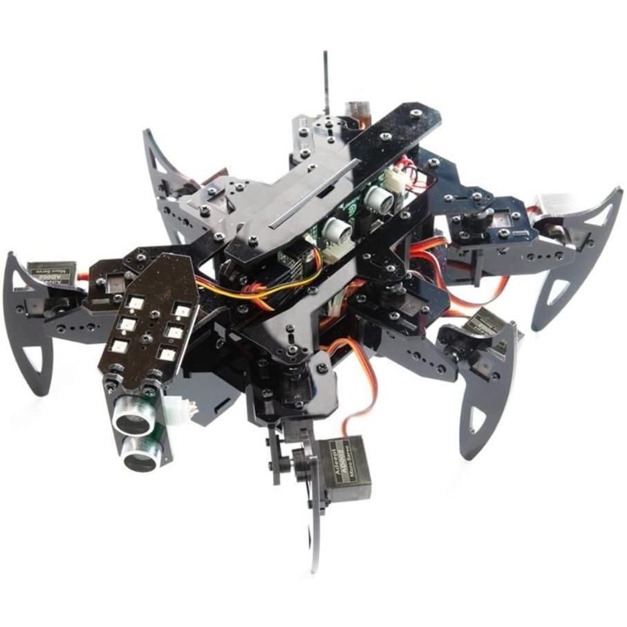 Instock Adeept Hexapod Spider Robot Kit Compatible With Arduino Android App And Python Gui