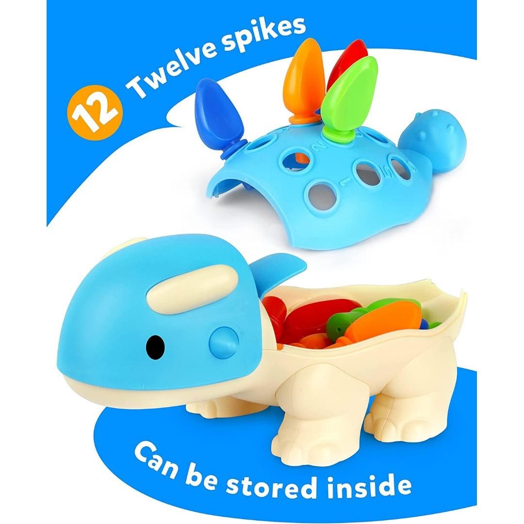 (instock) Coogam Spike The Ankylosaurus SensoryToys 13 Pcs, Sorting ...