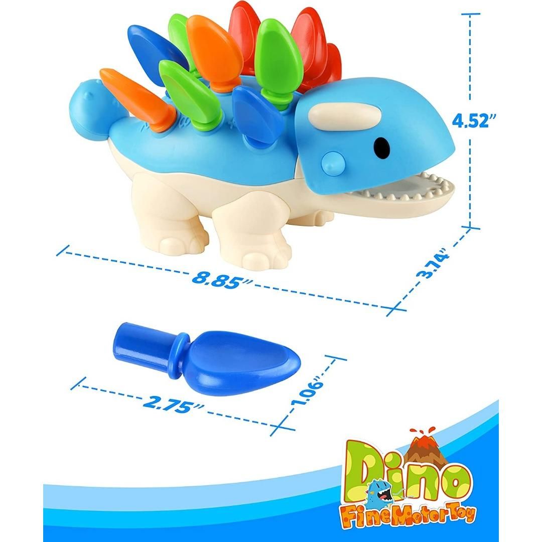 (instock) Coogam Spike The Ankylosaurus SensoryToys 13 Pcs, Sorting ...