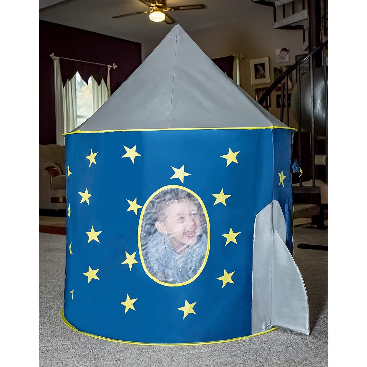 [instock] FoxPrint Rocket Ship Tent - Space Themed Pretend Play Tent ...