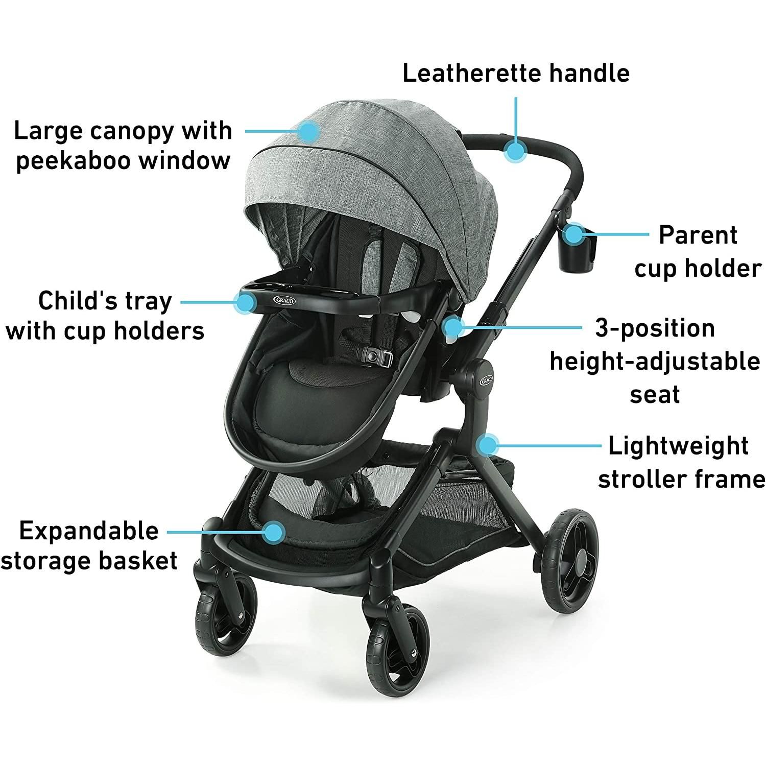 [instock] Graco Modes Nest Baby Stroller with Height Adjustable ...