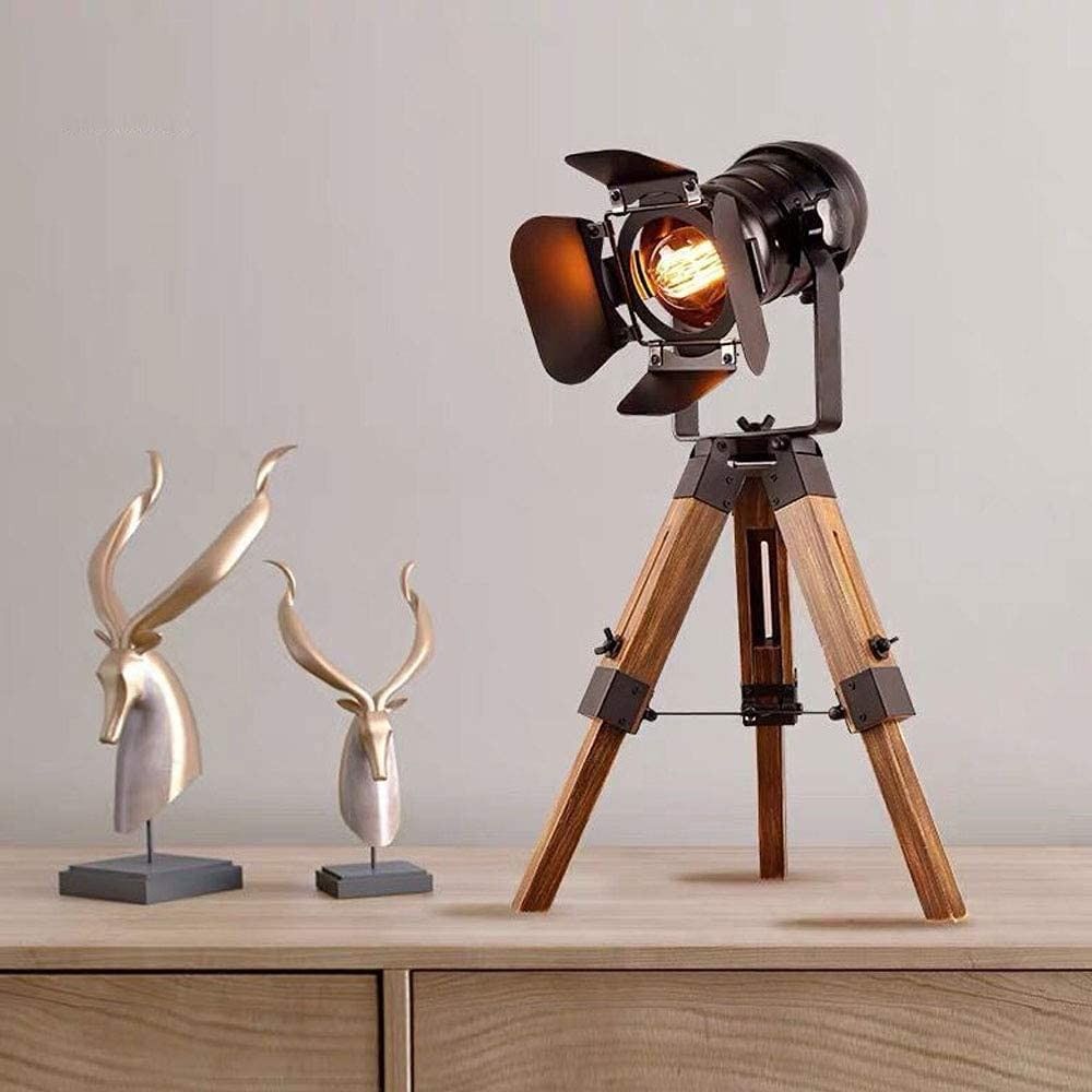 [instock] Modern Industrial Vintage Tripod Floor Table Lamp - Metal ...
