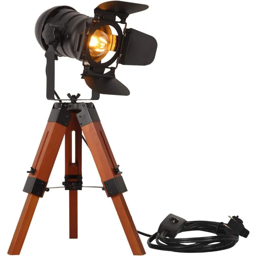 [instock] Modern Industrial Vintage Tripod Floor Table Lamp - Metal ...