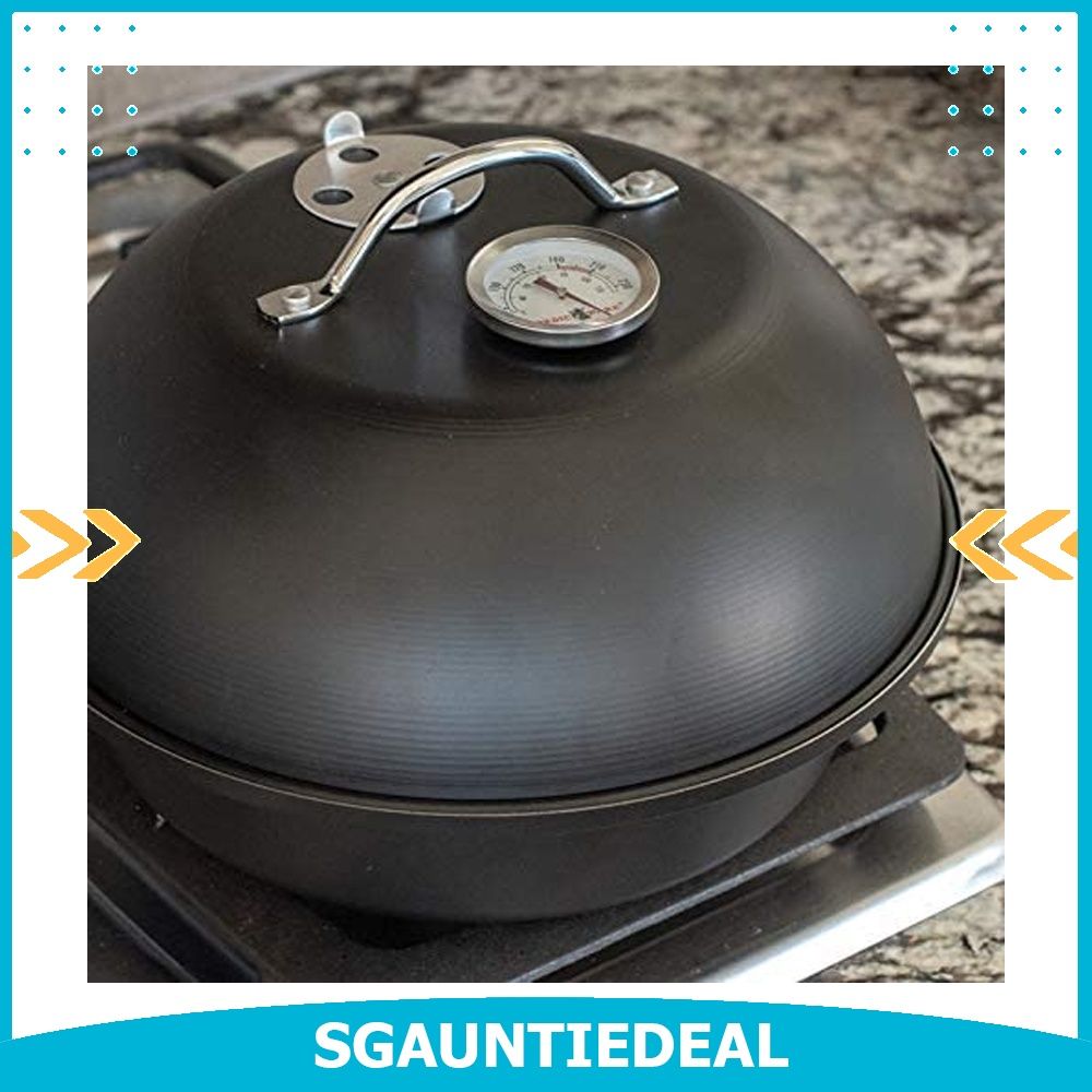 [instock] Nordic Ware 36567 Personal Size Stovetop Kettle Smoker, Black ...