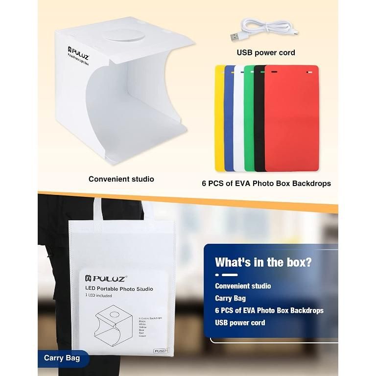 (instock) PULUZ Photo Studio Light Box Adjustable Portable Photography ...