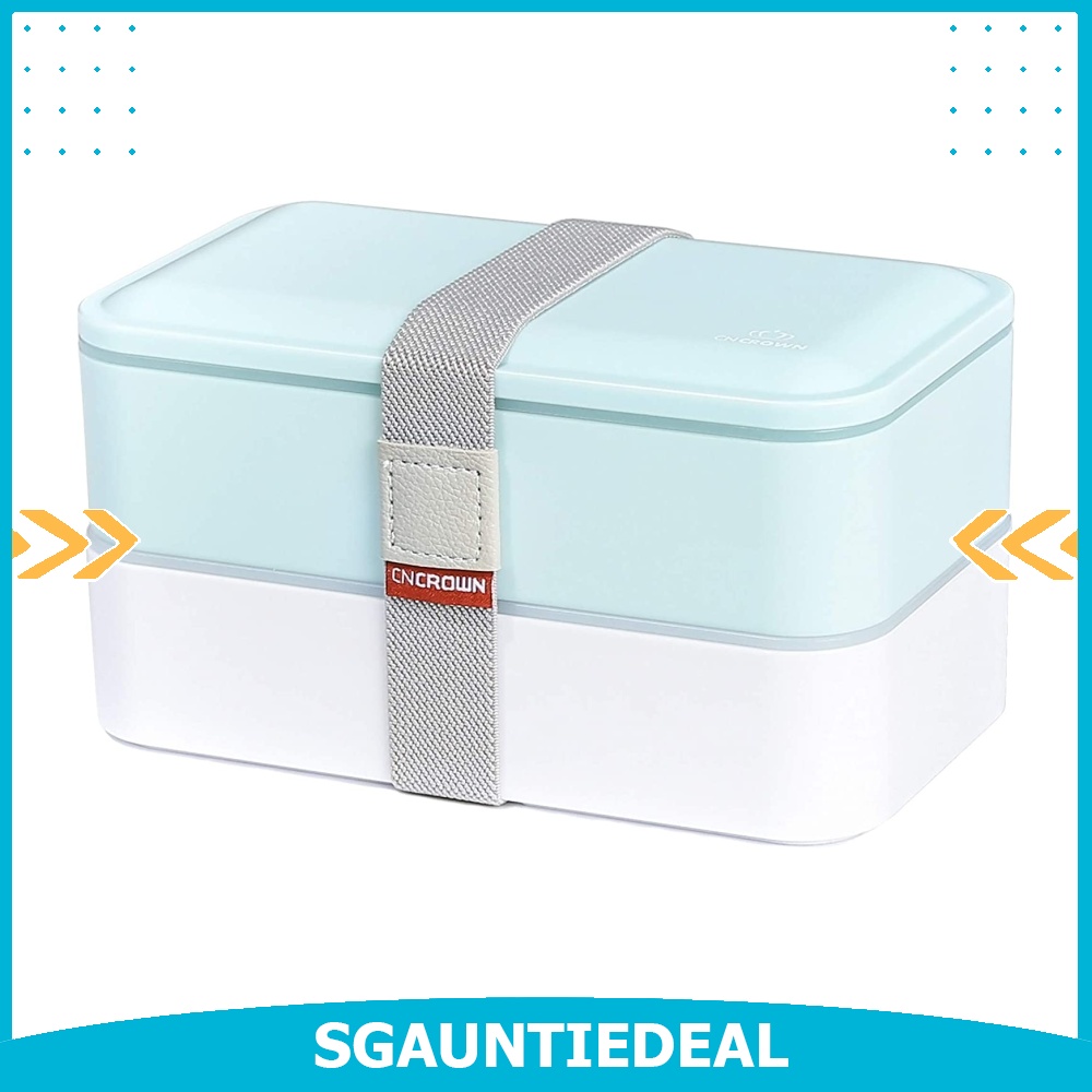 [instock] PuTwo 2 Tiers Bento Lunch Box Lunch Boxes with Reusable ...
