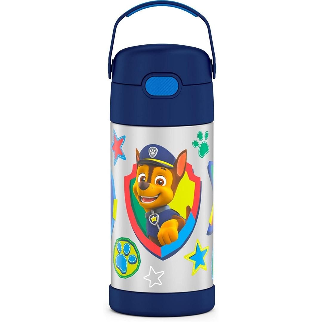 [instock] THERMOS FUNTAINER 12 Ounce Stainless Steel Vacuum Insulated Kids Straw Bottle, Blue ...