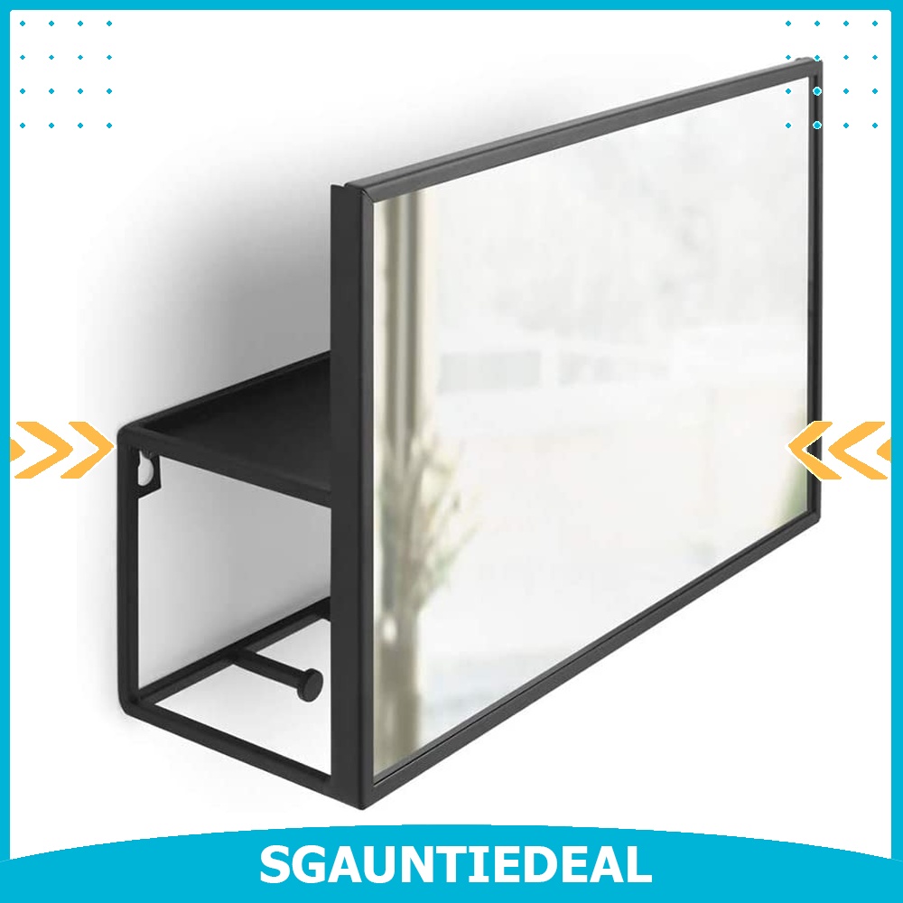 (instock) Umbra 1012828-040 Cubiko Wall Mirror and Storage Unit with ...