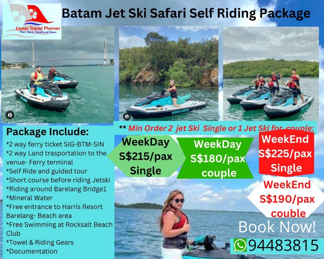 Self Riding Jetski Package Batam, Tickets & Vouchers, Flights ...