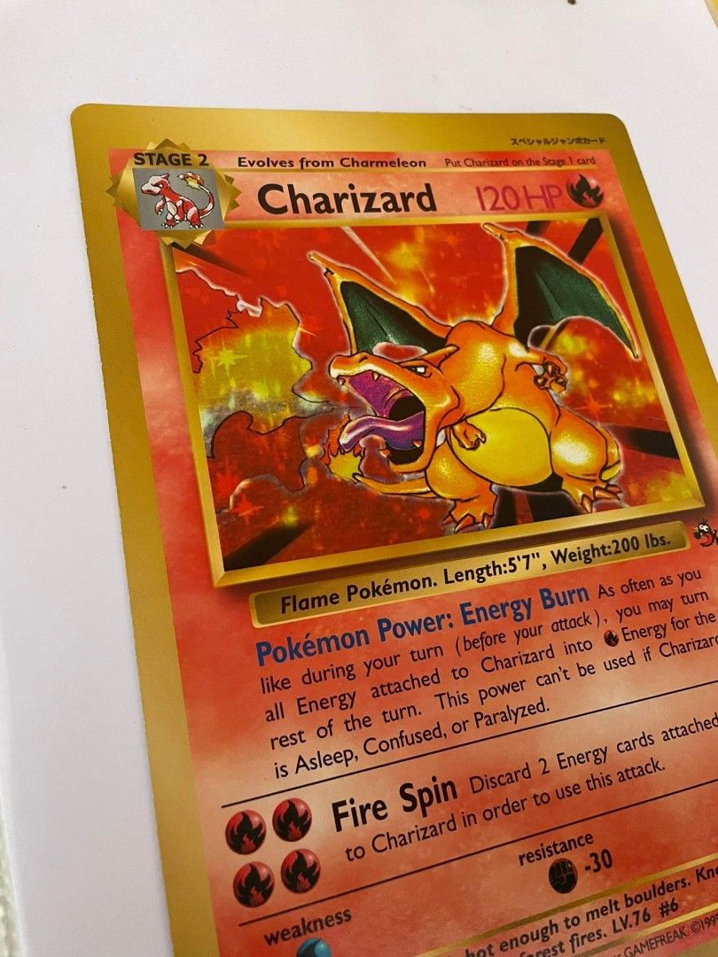 JUMBO CHARIZARD - Corocoro Promo Pokemon 1999, Hobbies & Toys ...