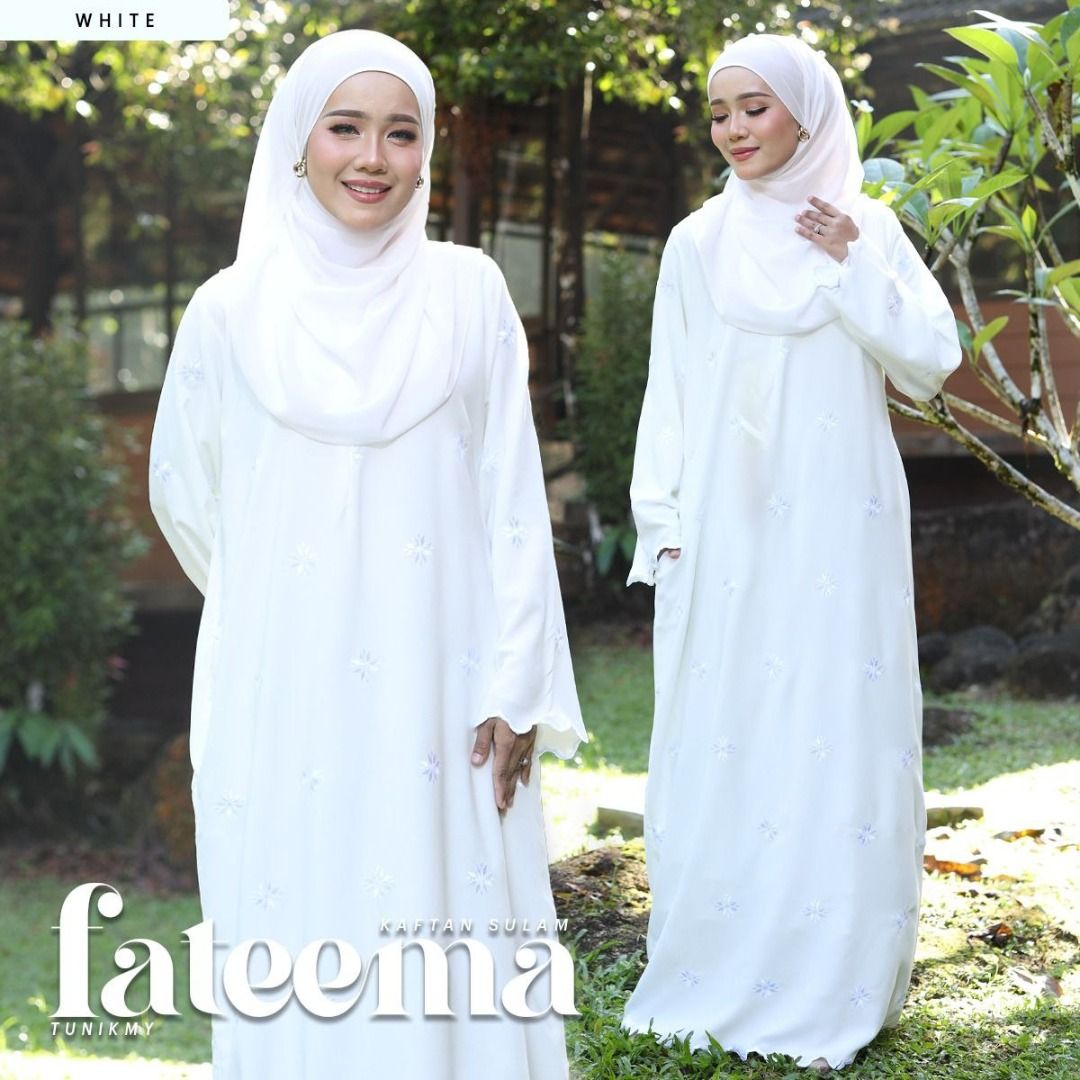 Kaftan Sulam Fateema, Women's Fashion, Muslimah Fashion, Dresses on ...