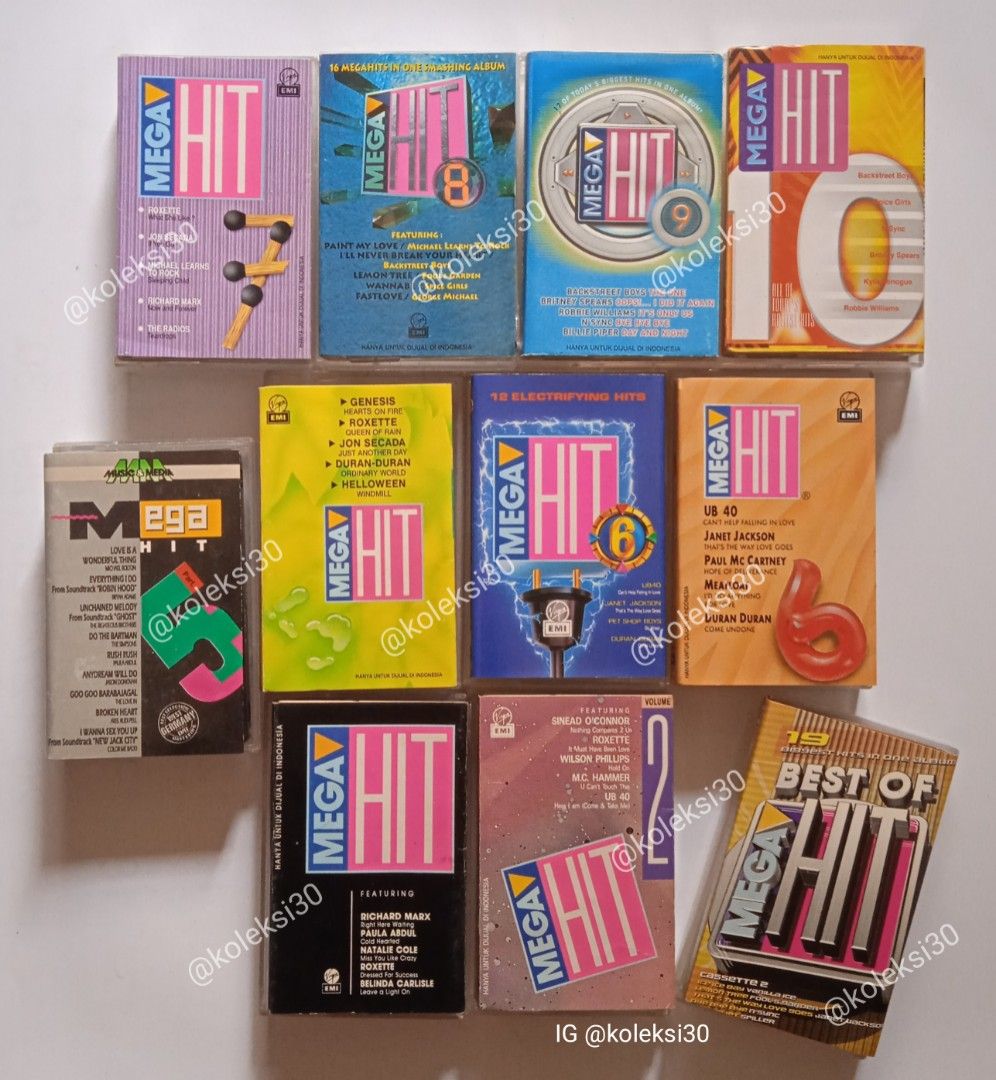 Kaset mega hit, Musik & Media, CD, DVD & Lainnya di Carousell