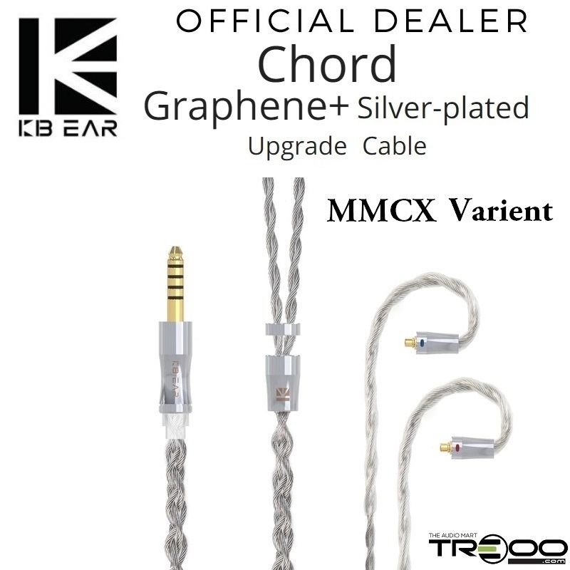 KBEAR Chord 4-core Graphene+Silver-Plated Copper (SPC) 4.4 Balanced Straight Upgrade Cable ...