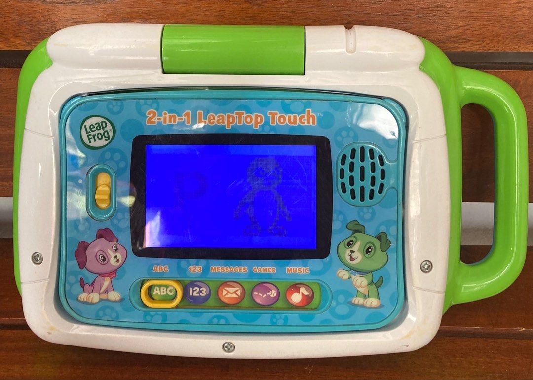 LeapFrog 2-in-1 LeapTop Touch,Green, Hobbies & Toys, Toys & Games on ...