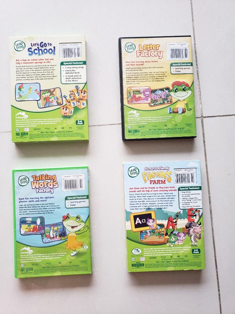 Leapfrog Learning DVDs, Hobbies & Toys, Music & Media, CDs & DVDs on Carousell